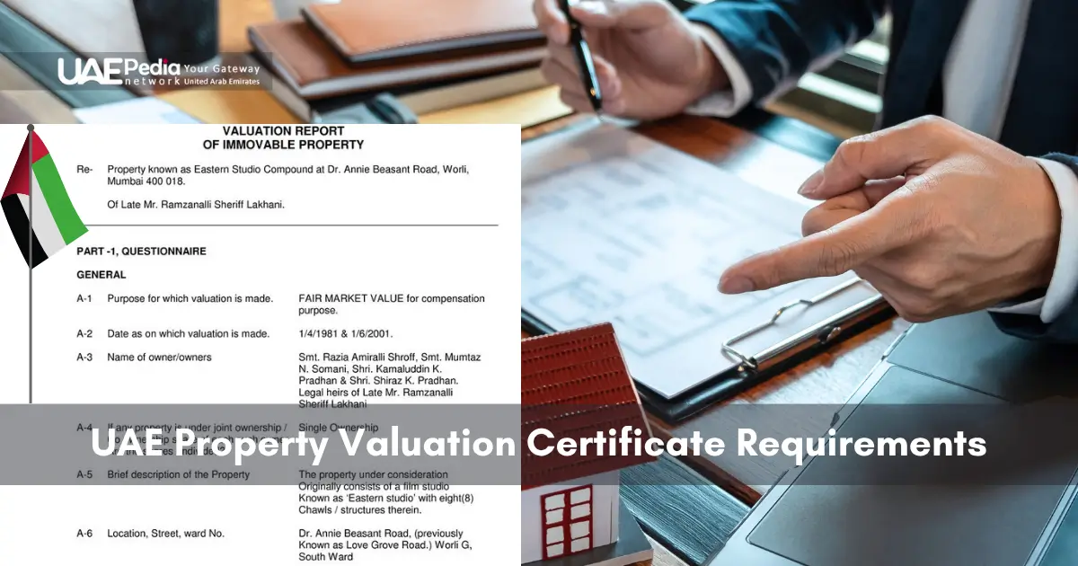 UAE Property Valuation Certificate Requirements for Mortgage Applicants